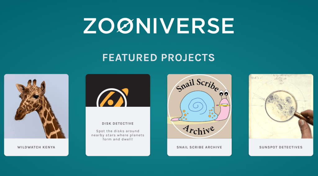 DISCOVER ZOONIVERSE PROJECTS IN A WHOLE NEW WAY | Zooniverse
